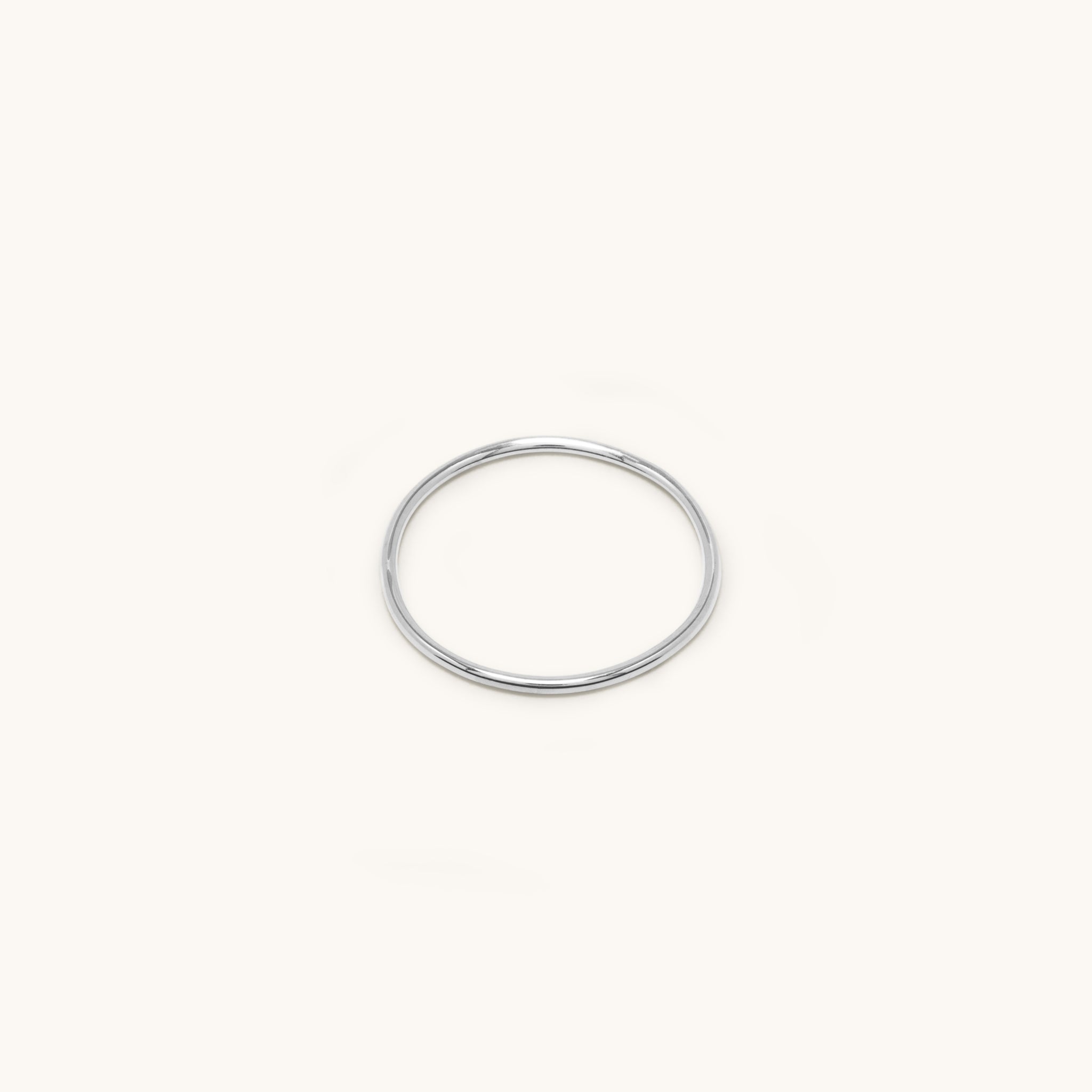 Bague fine argent | Anneau 1.0 en argent 925 | Bagues fabriquées en ...