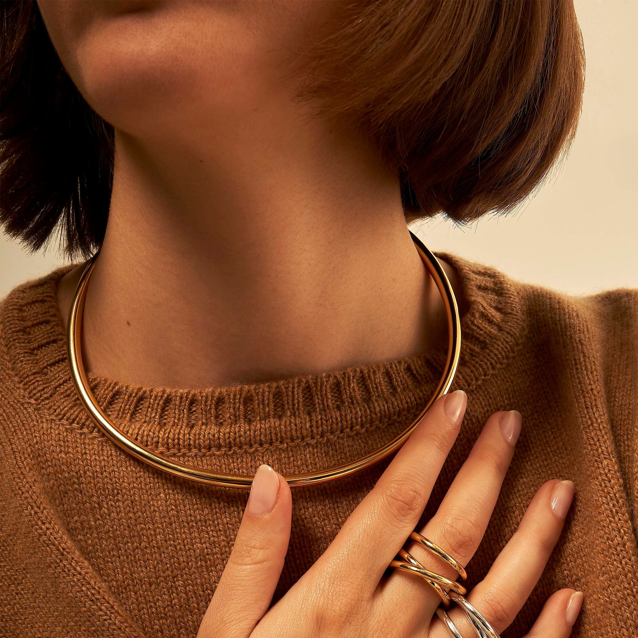 Neck bangle 5.0 vermeil | Necklaces made in France | Alt Paris – ALT Paris