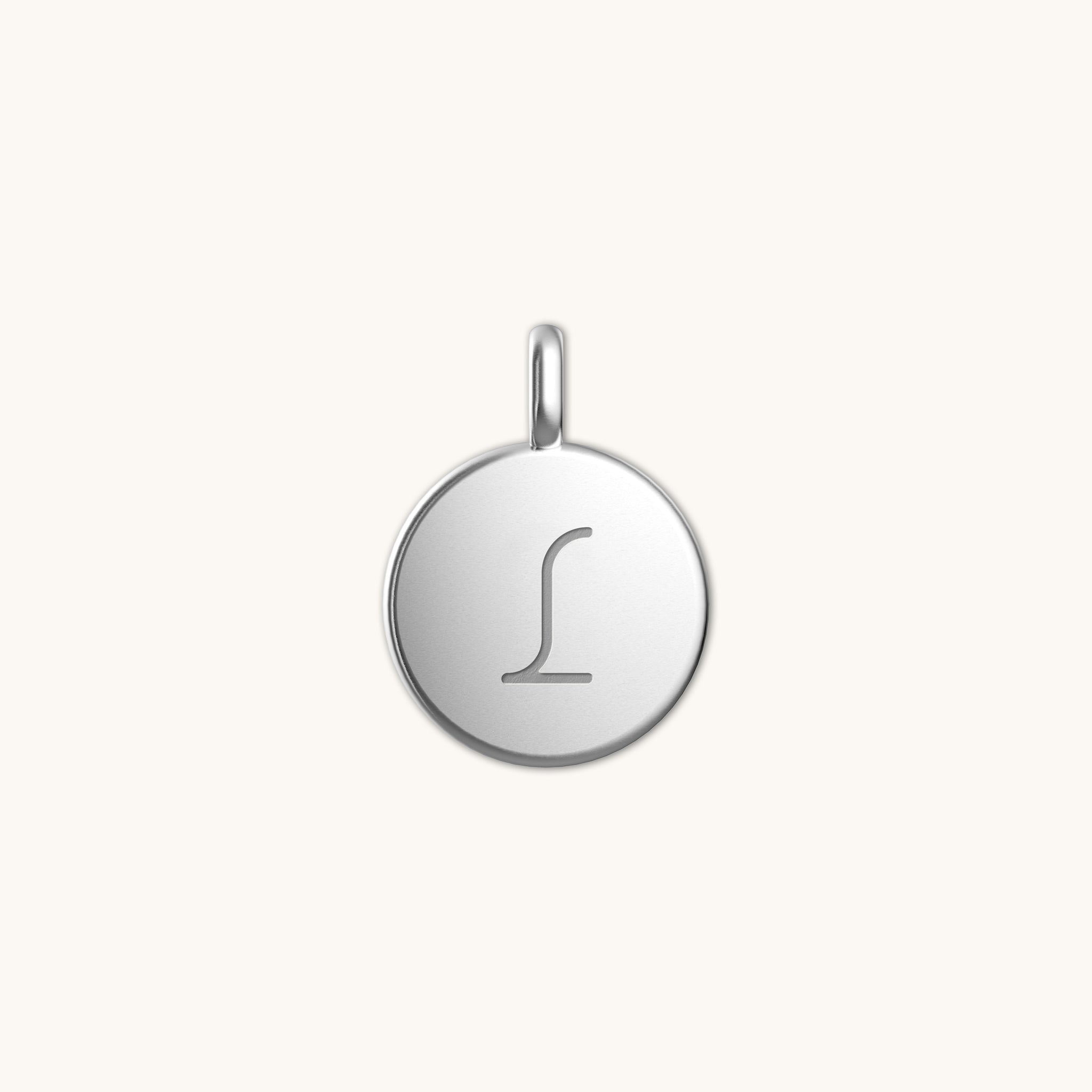 Silver medal letter L | Unisex jewelry made in France | Alt Paris