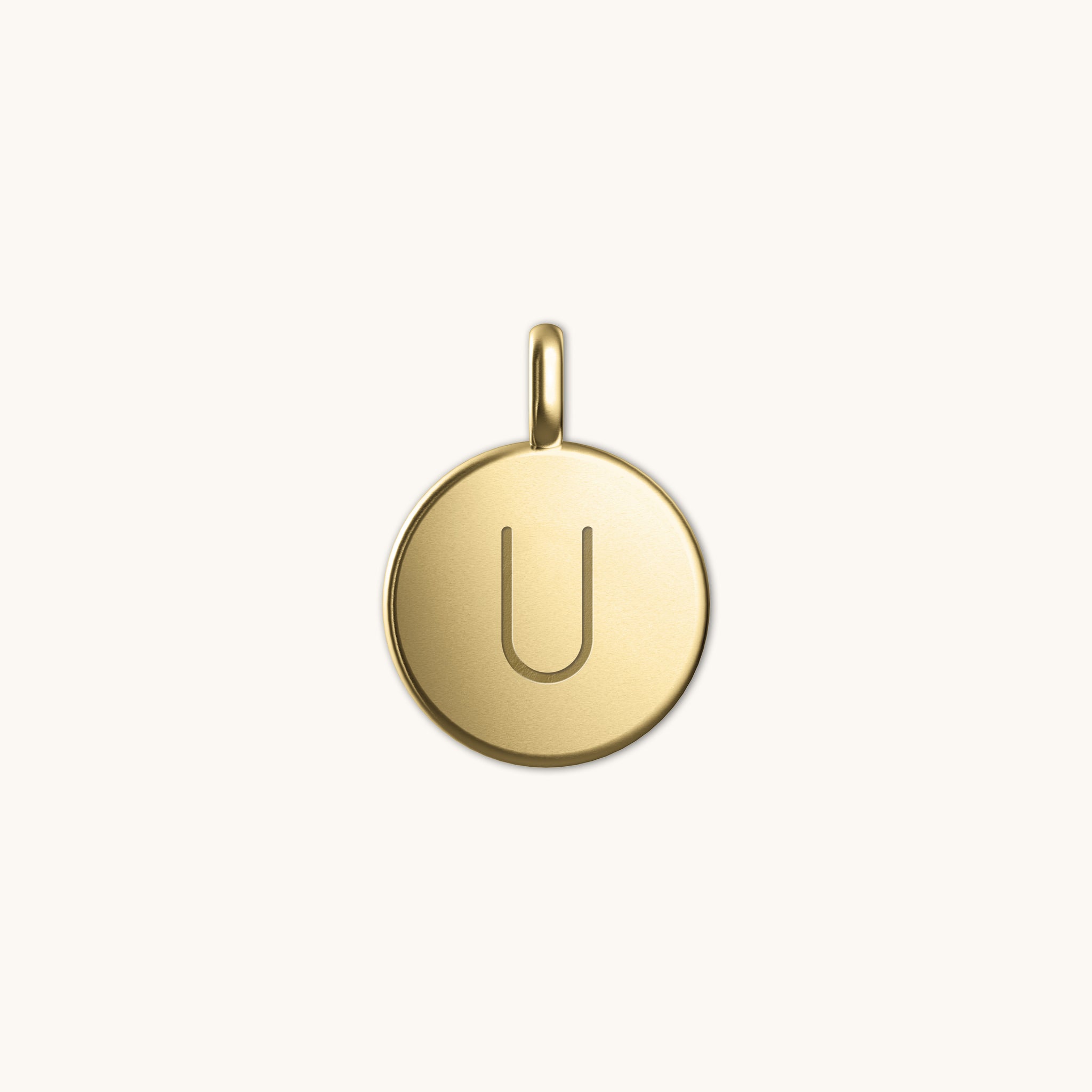 18-carat yellow gold U-shaped medal | Unisex jewelry made in France ...